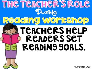 Role of the Teacher in Reading Workshop - Inspire Me ASAP