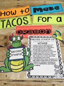 Dragons Love Tacos- Procedural Writing Lesson - Inspire Me ASAP